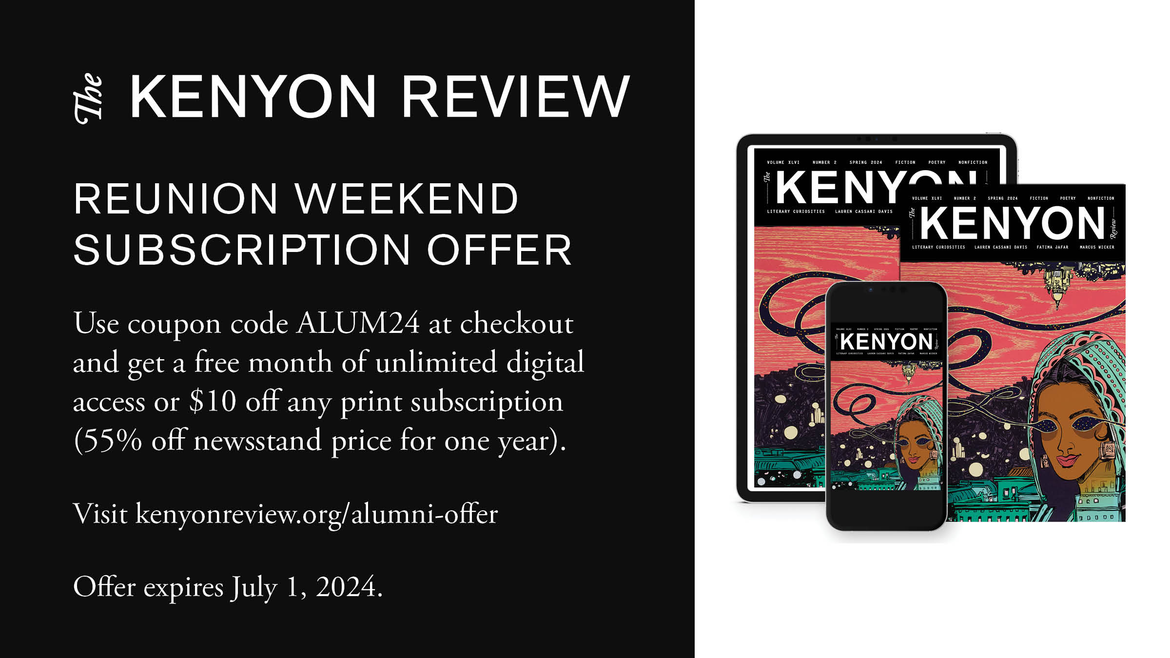 Reunion Weekend Subscription Offer